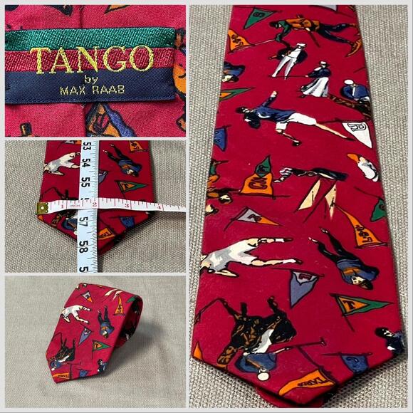 Tango | Accessories | Vintage Tango Max Raab Tie Winter Olympics Cotton ...